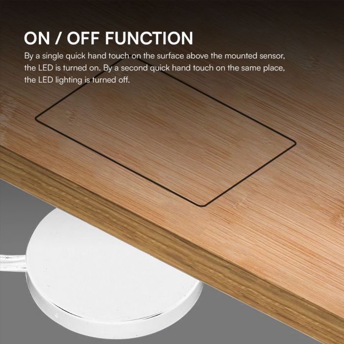 LED juostos sensorinis dimeris, 12-24V, baltas | Nordlights.lt